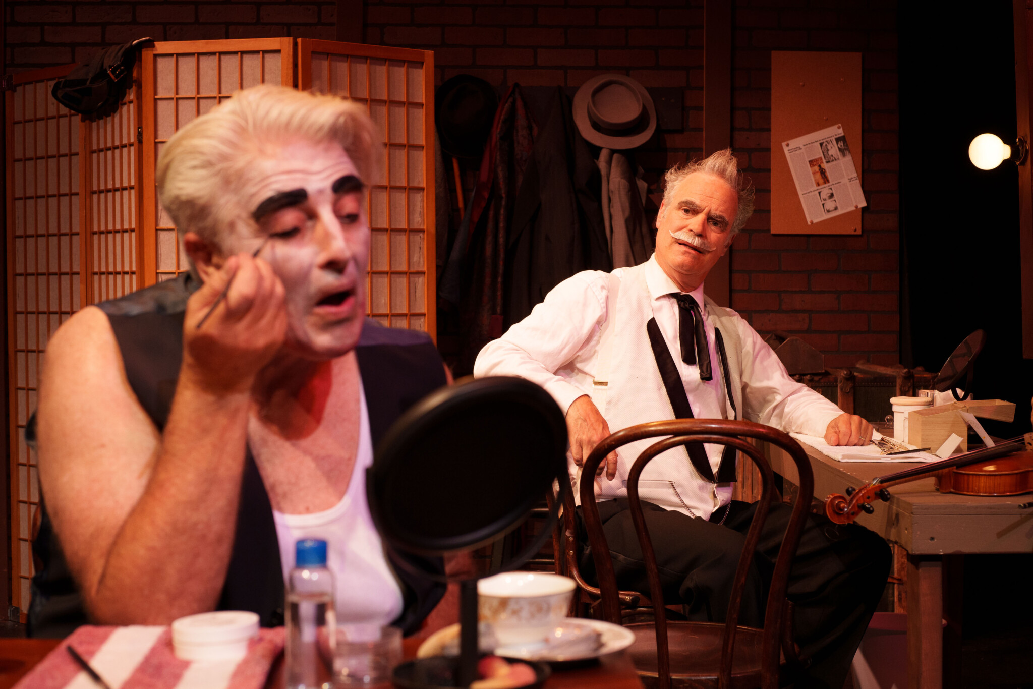 Chaplin and Keaton on the Set of Limelight // Theatre Eddys